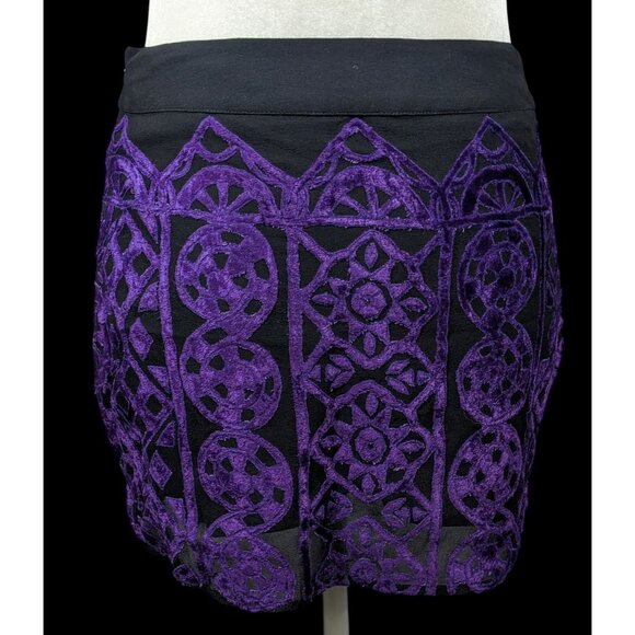 Rococo Sand | Skirts | Rococo Sand Gothic Purple And Black Burnt Out ...